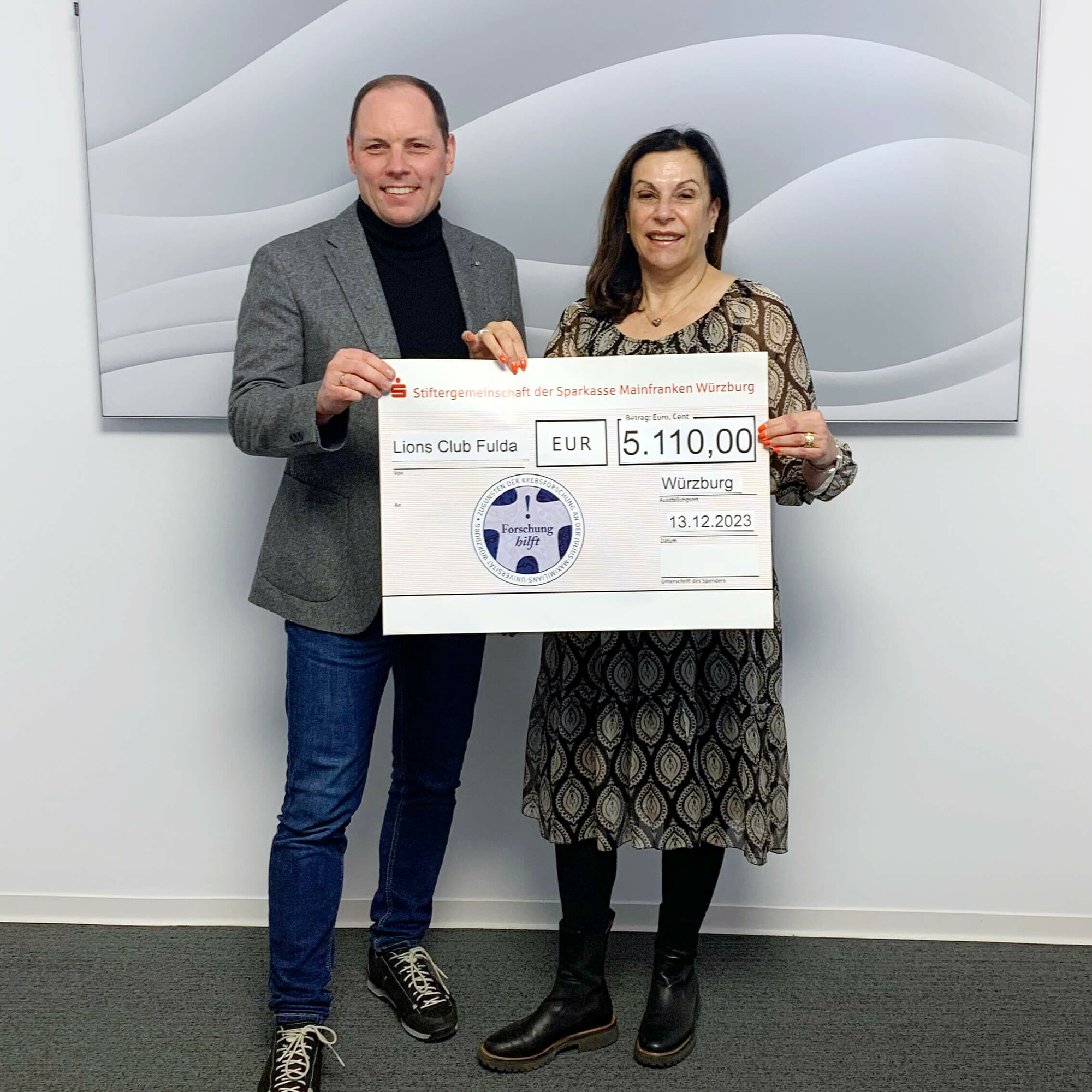 Lions Club Fulda spendet über 5.000 Euro | forschung-hilft.de